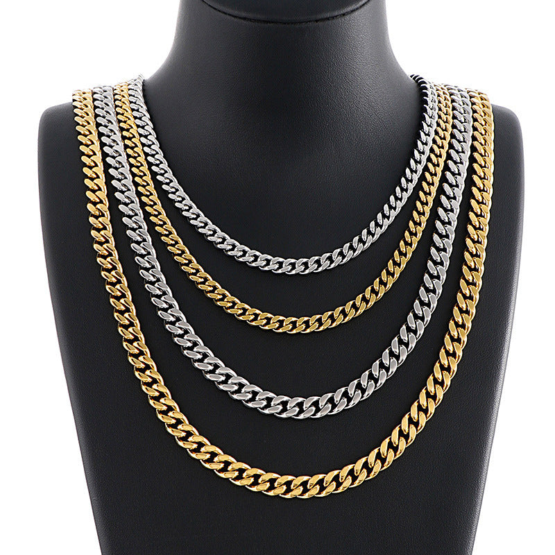 Silver&Golden Color Cuban Necklace– CrystalSub - Unlock Your Monthly ...